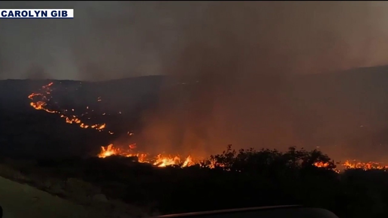 Brush fire burning in Tonto National Forest