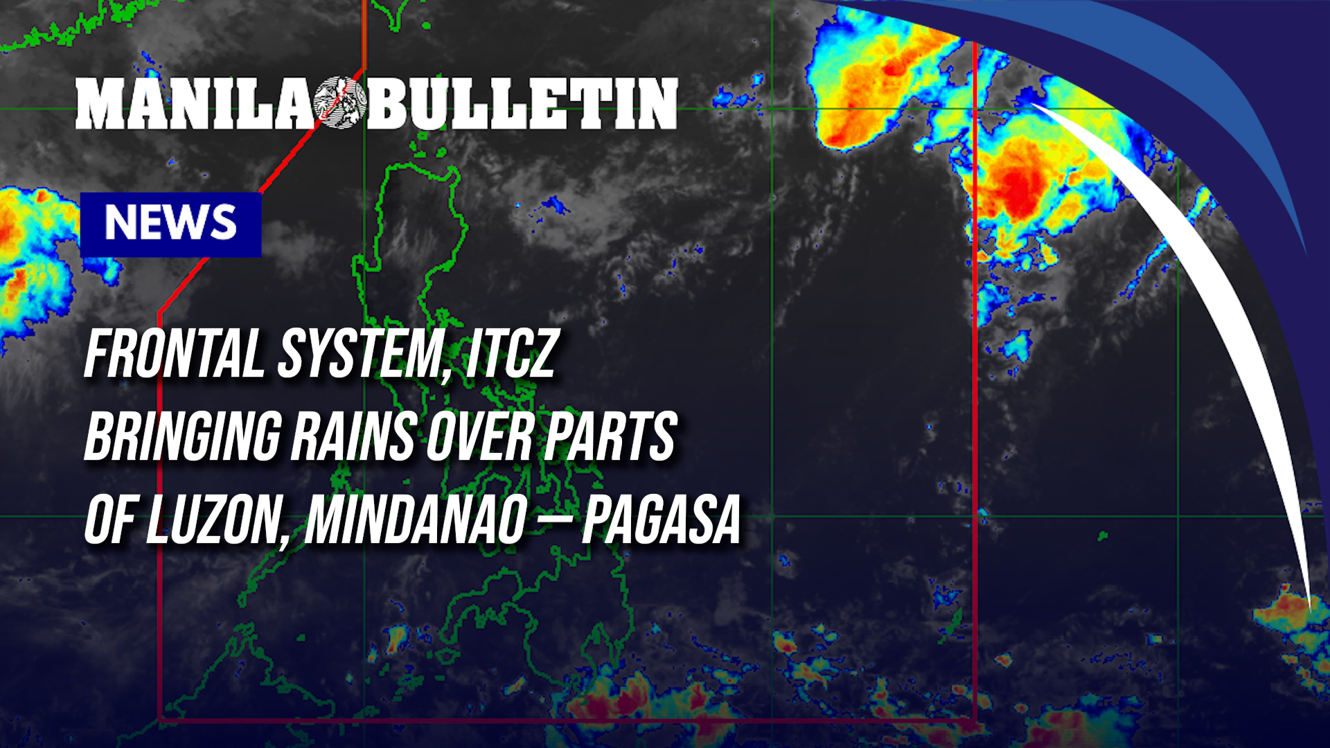 Frontal system, ITCZ bringing rains over parts of Luzon, Mindanao — PAGASA