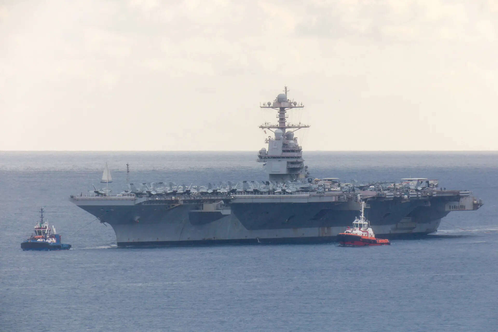 USS Gerald Ford aircraft carrier returns home after 326-day deployment