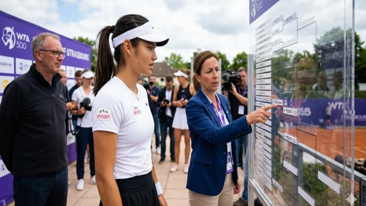 Emma Raducanu faces brutal Strasbourg comeback draw ahead of critical ...