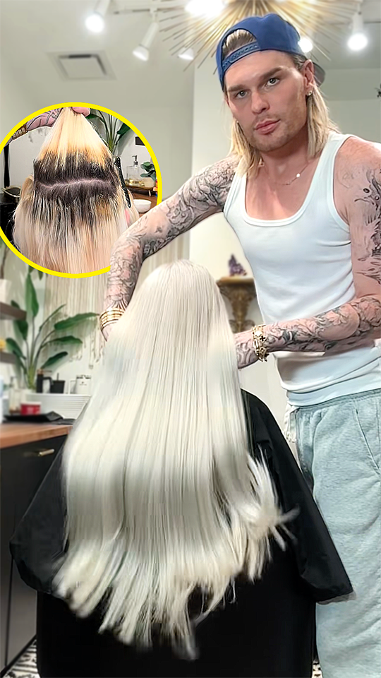From patchy bleach to platinum 😱