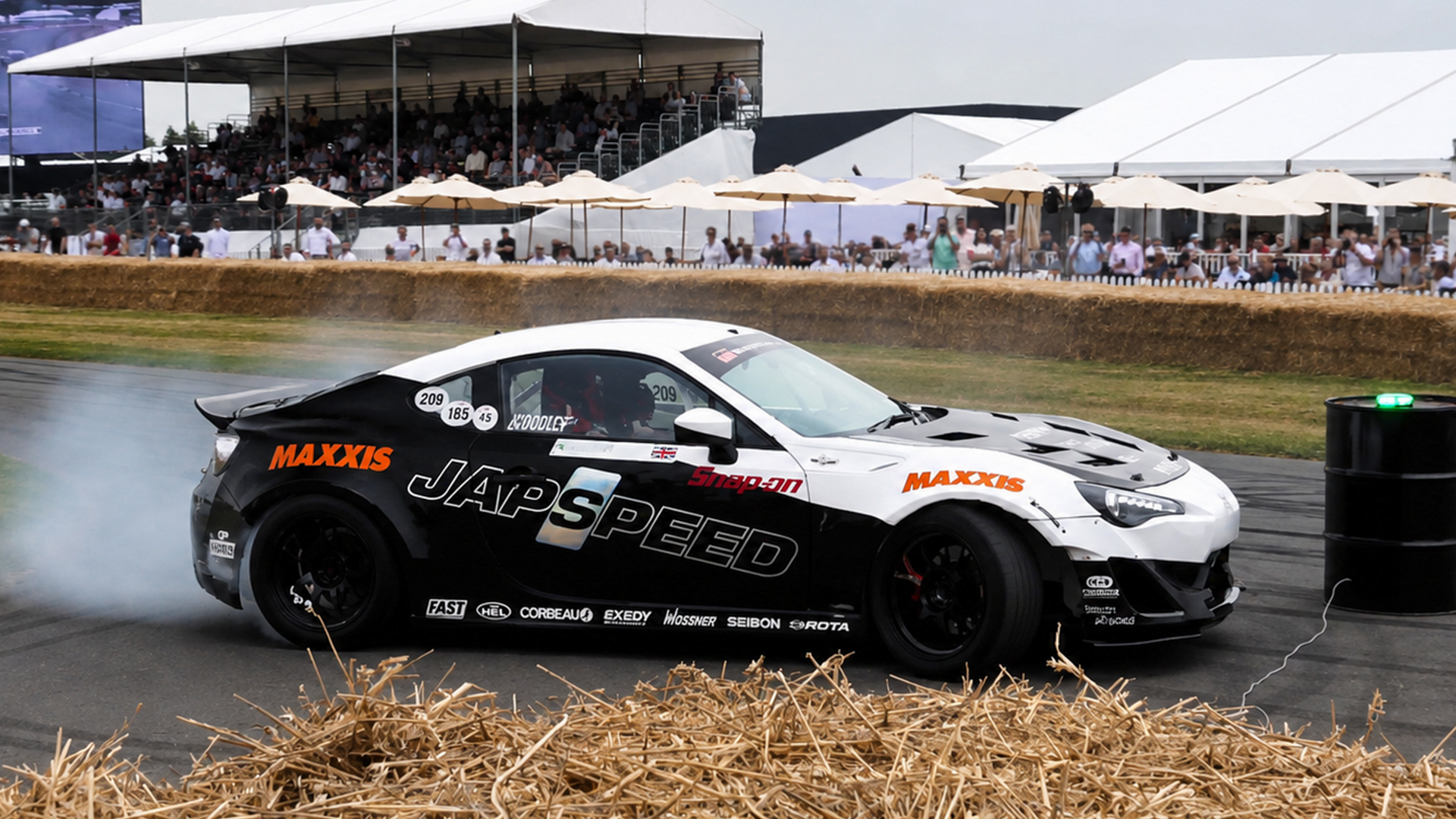 Japspeed Toyota GT86 performs a clean drift run