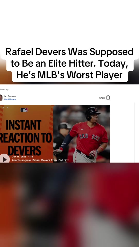 Hopefully he can make a comeback because man, it’s been brutal #mlb