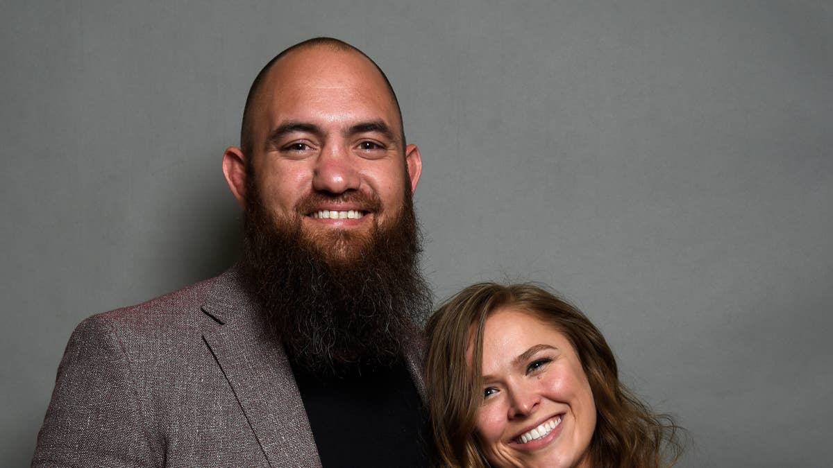WWE fighter Ronda Rousey's husband Travis Browne declared, 'She's my woman'