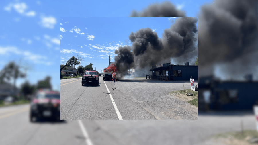 Clay County trailer fire causes lane closures