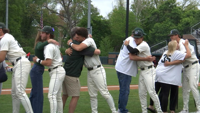 Michigan State baseball run-rules Illinois State 18-8 on senior day win