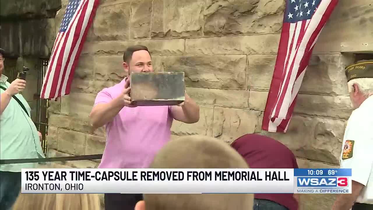 135-year-old time capsule removed from Memorial Hall in Ironton