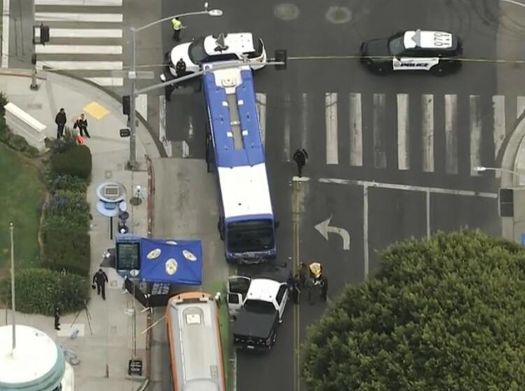 Woman killed in Santa Monica after crawling under Metro bus