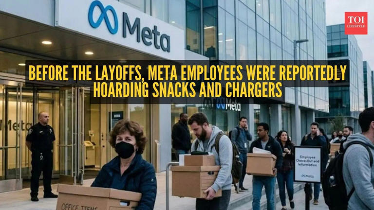 Meta employees reportedly stuffed bags with snacks before layoffs hit ...