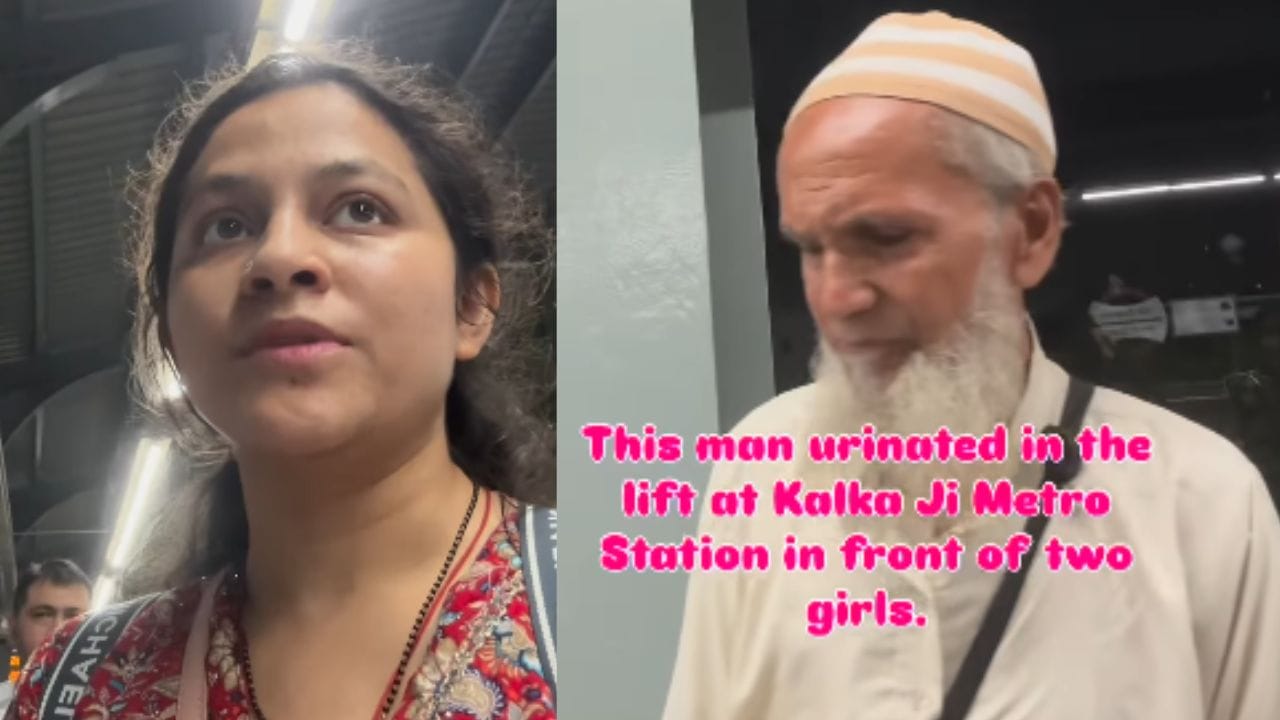 Delhi: Man caught urinating inside lift at Kalkaji metro station, fined ...