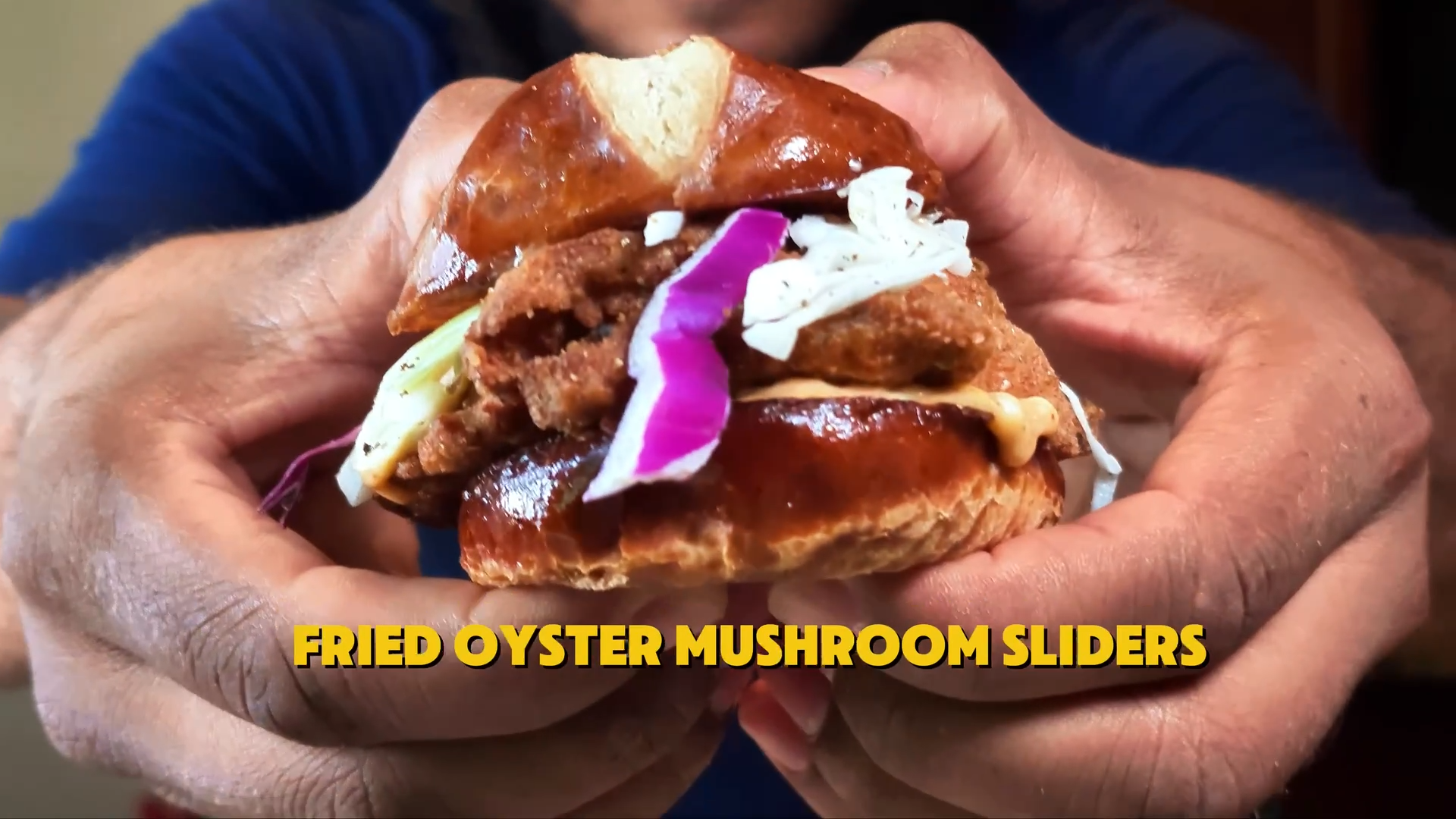 Crispy fried oyster mushroom sliders that taste shockingly like comfort ...