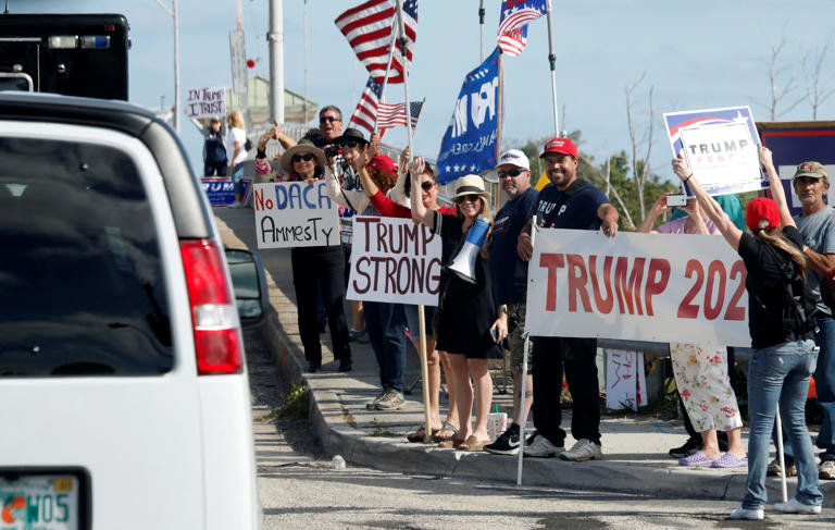 The road to Mar-a-Lago was once packed with spectators. Not this year