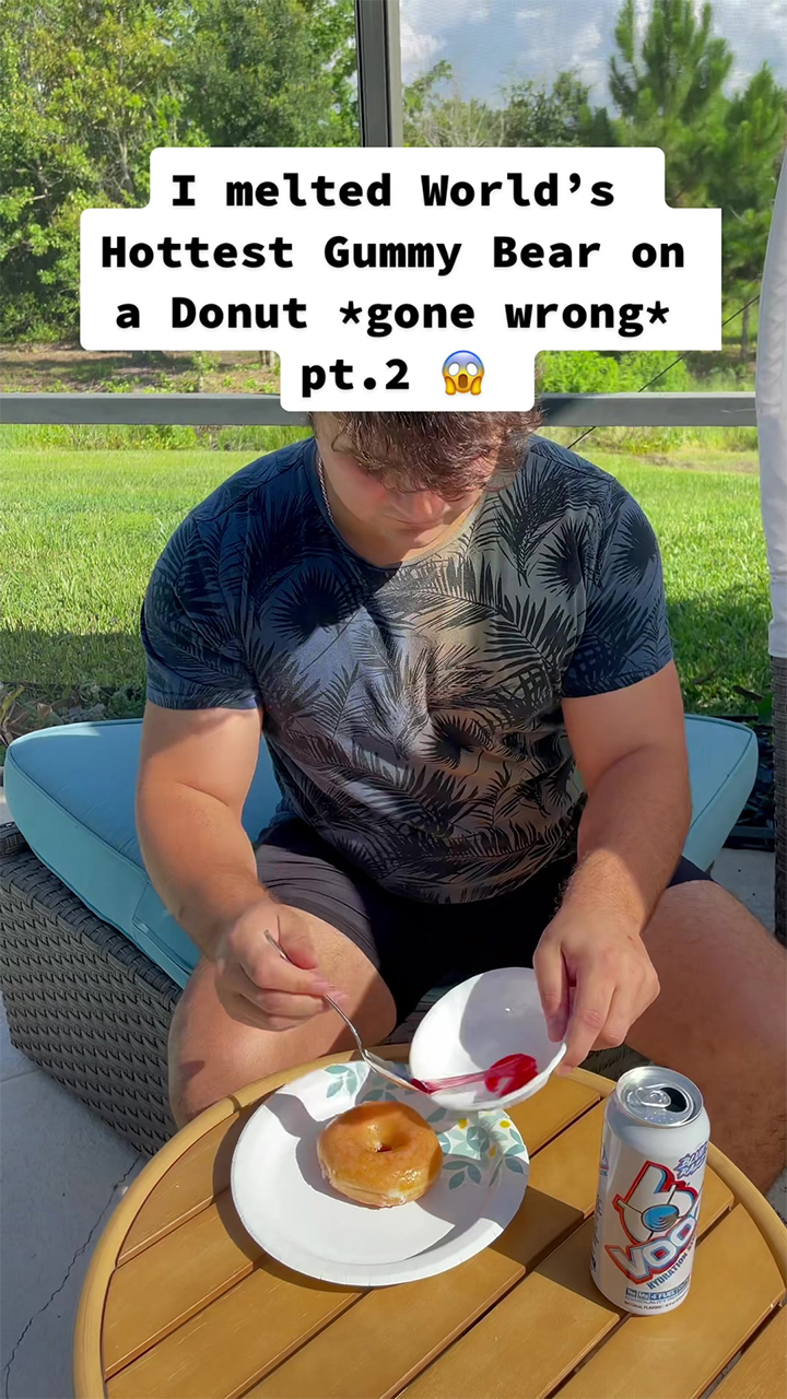 World’s hottest candy melt prank on donut gone hilariously wrong