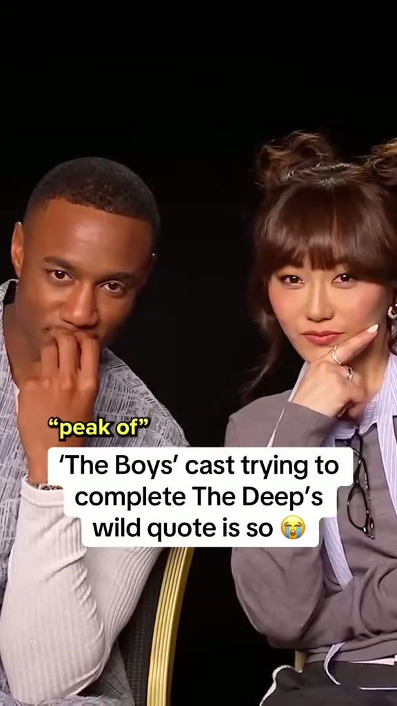 The Boys cast trying to complete The Deep's wild quote is so #shorts