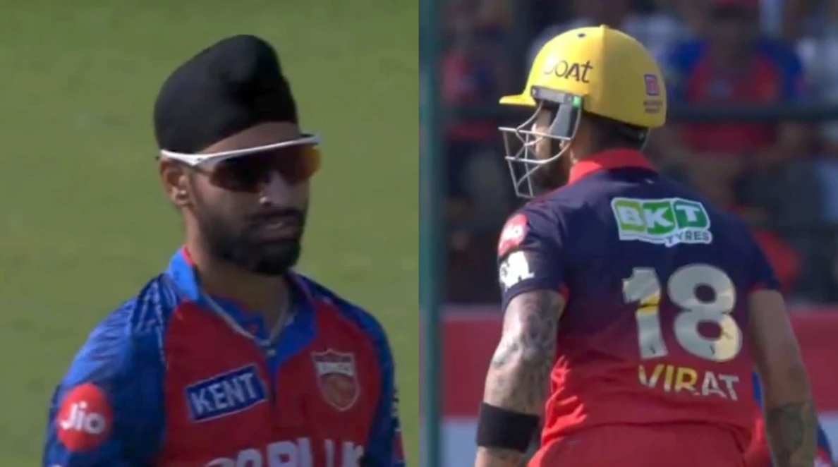 Watch: Virat Kohli gives fiery death stare to Harpreet Brar during PBKS ...