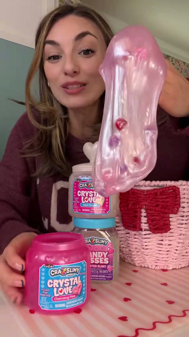 Create a surprise Valenslime’s Day slimy basket with me! @buycrazart # ...