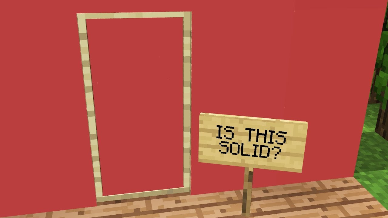 A strange new Minecraft optical illusion glitch