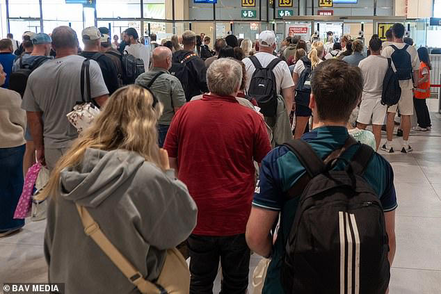 British tourists face massive airport queues coming home from Ibiza as ...