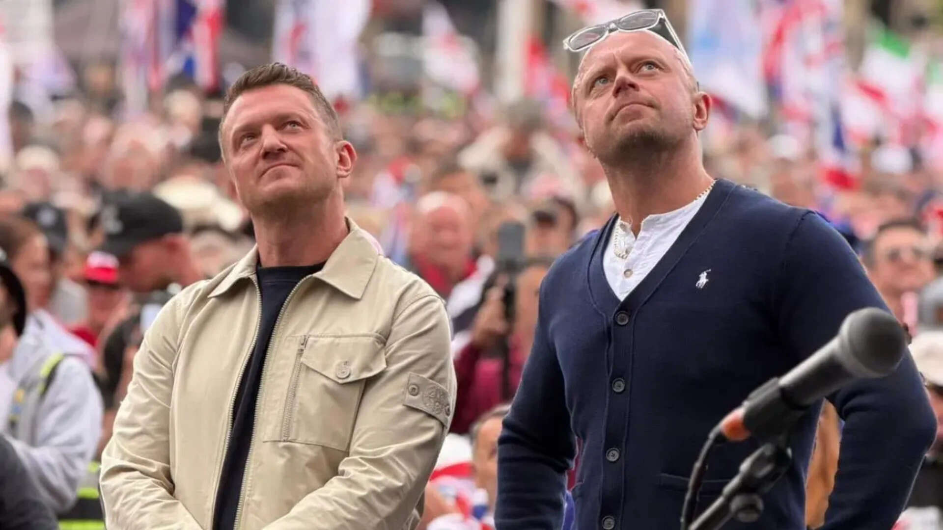 Dozens arrested at Tommy Robinson march in London; Elon Musk calls ...