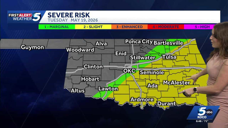 Timeline: Severe weather threat continues with low tornado risk on Sunday