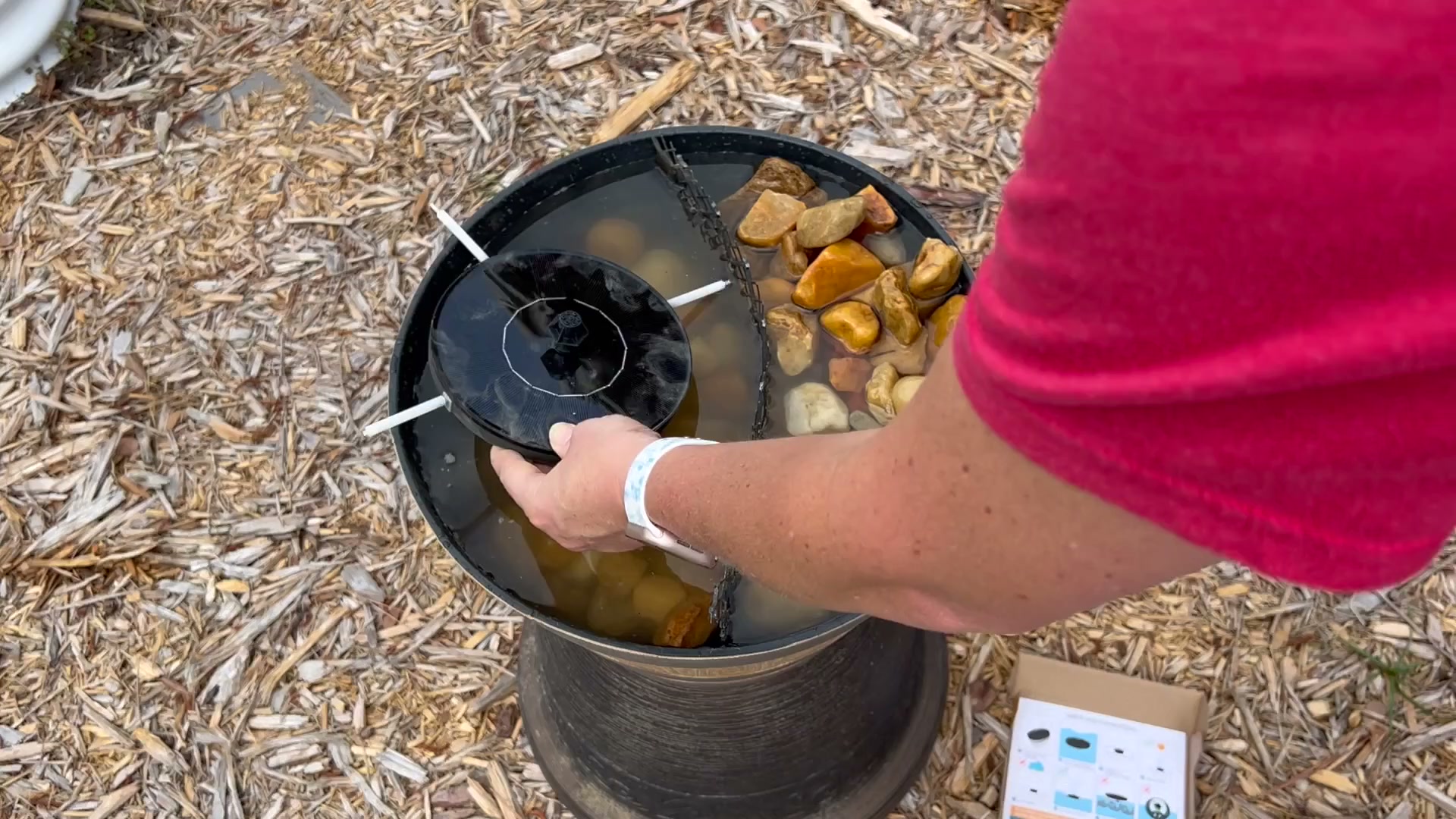 She turns a Walmart barrel into a garden masterpiece!