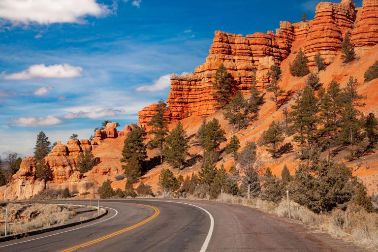 This 122-mile road is one of the country’s most scenic drives—with red ...