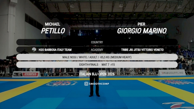 Michael Petillo vs Pier Giorgio Marino 2026 UIJJ Italian BJJ Open