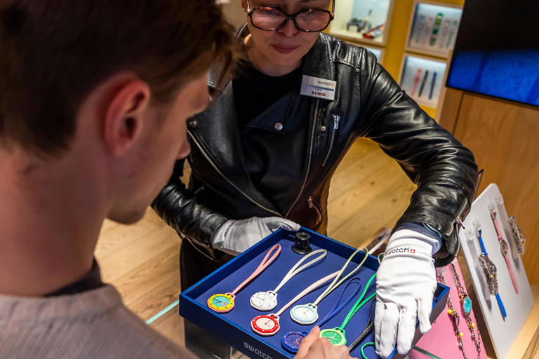 Swatch stores close for second day after crowds