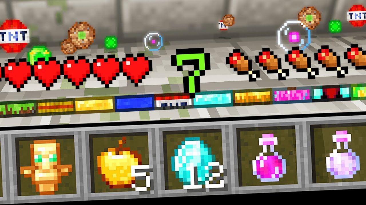Collecting custom experience orbs to gain unique powers in Minecraft