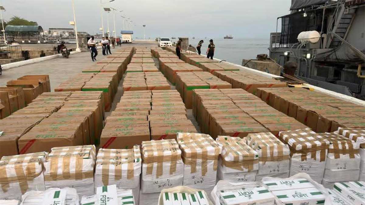 Navy nets P526-M smuggled cigarettes off Basilan waters