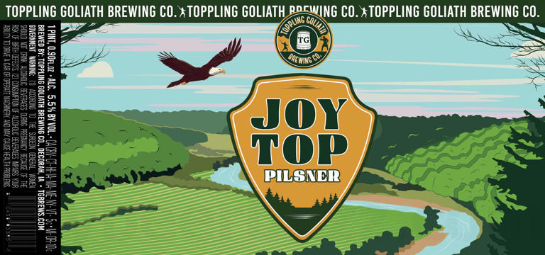 Toppling Goliath Brewing announces Joy Top Pilsner — a new 16.9‑oz ...