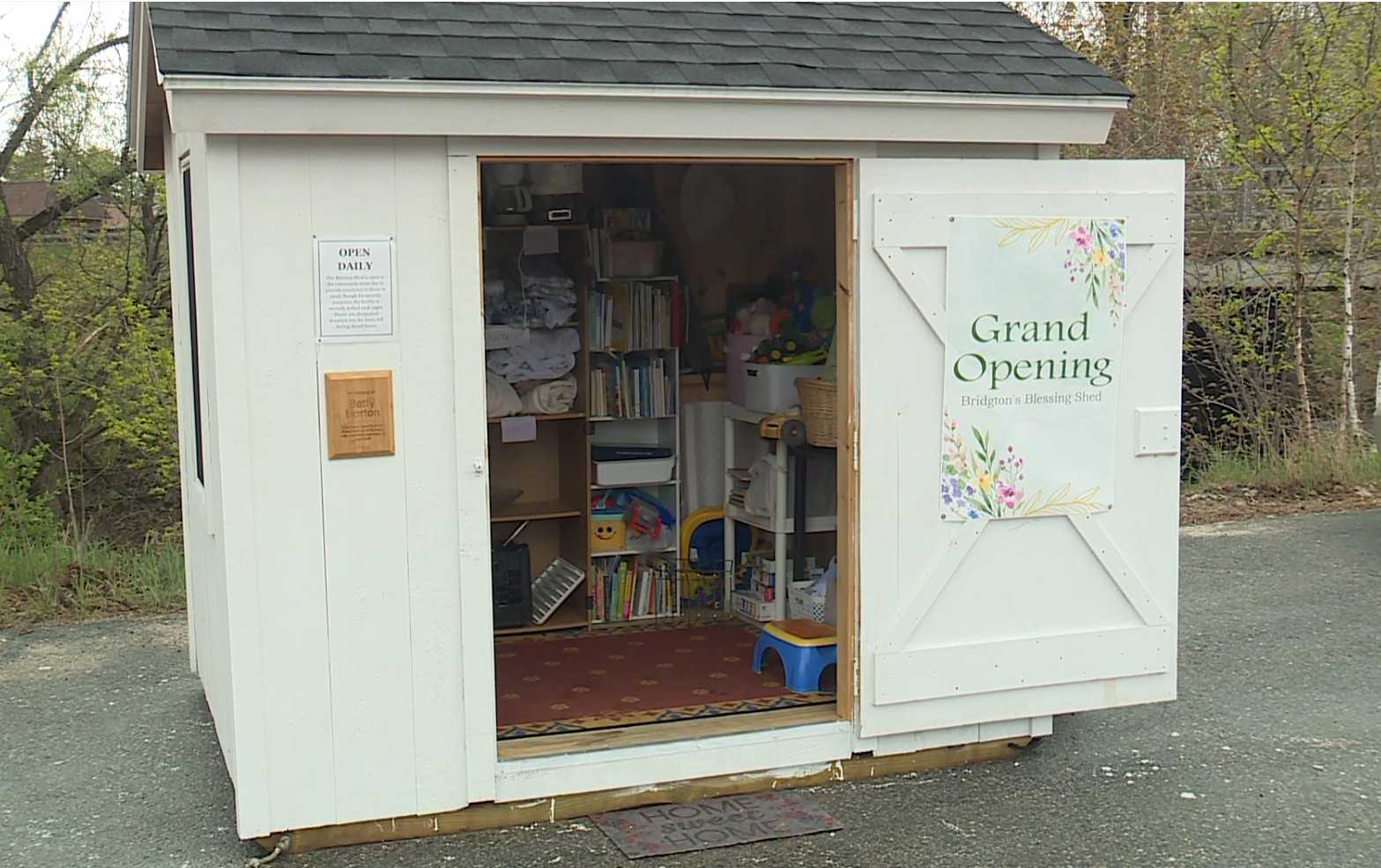 Bridgton Kindness Project opens blessing shed downtown