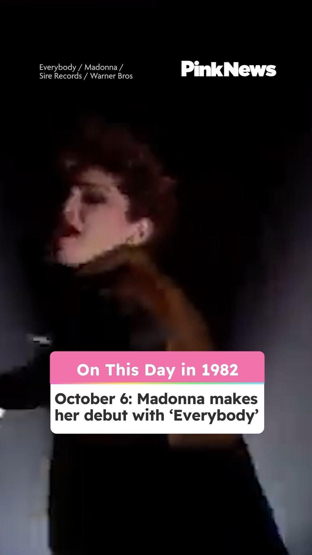 Madonna's iconic career began with debut single "Everybody" in 1982, a ...