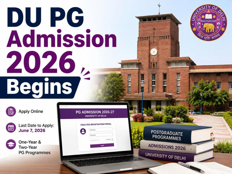 DU PG admission 2026 begins: Delhi University opens CSAS-PG ...