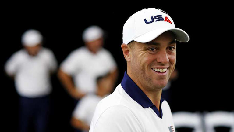 Justin Thomas shares precious moments with daughter Molly before the ...