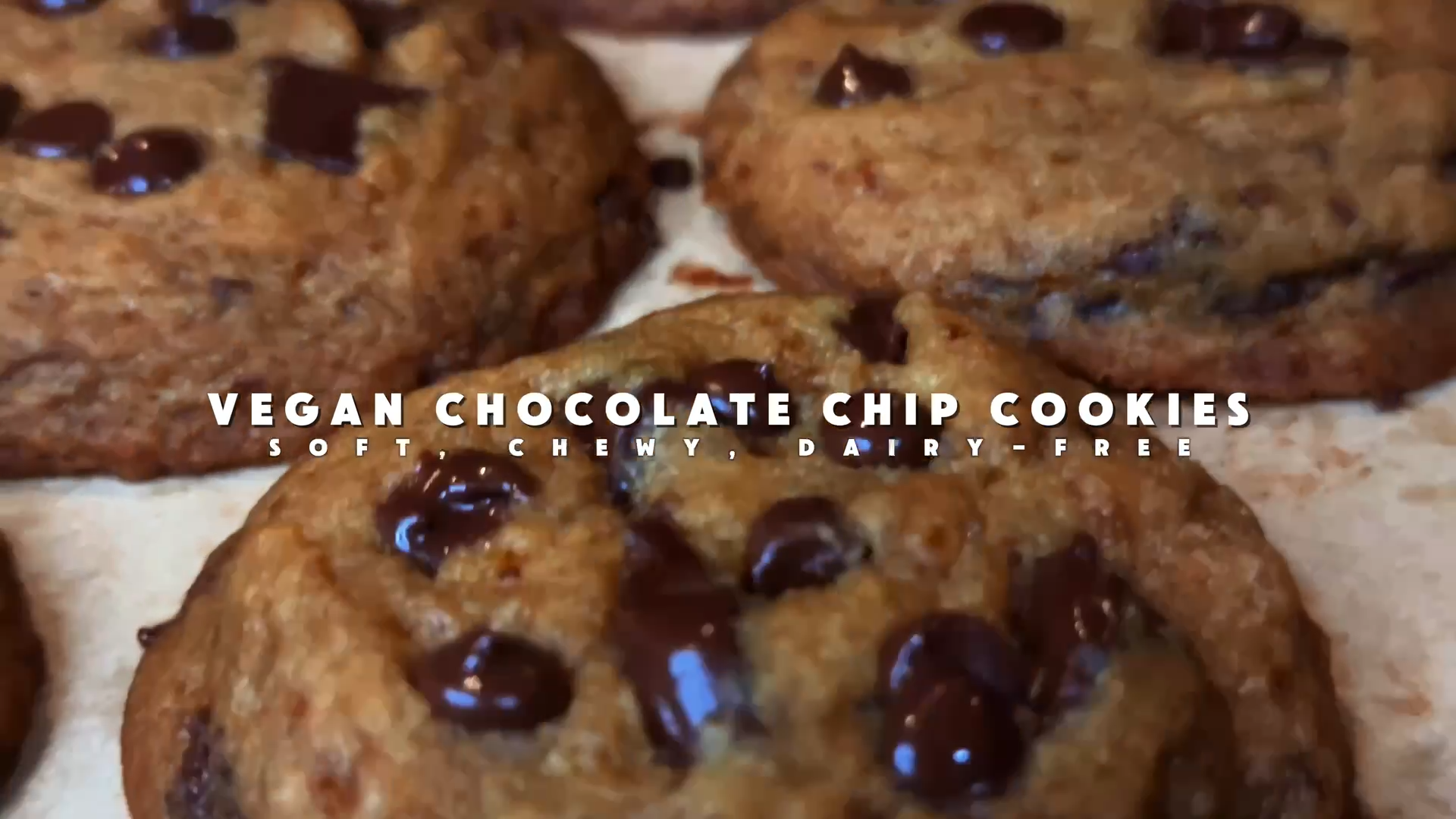 The ultimate vegan chocolate chip cookies with perfect gooey centers