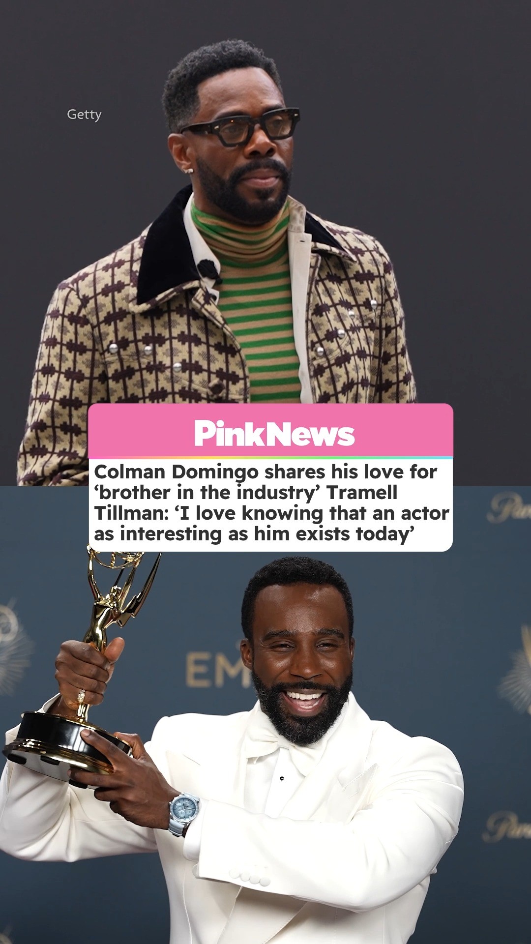 Colman Domingo praises fellow gay actor Tramell Tillman's extraordinary ...