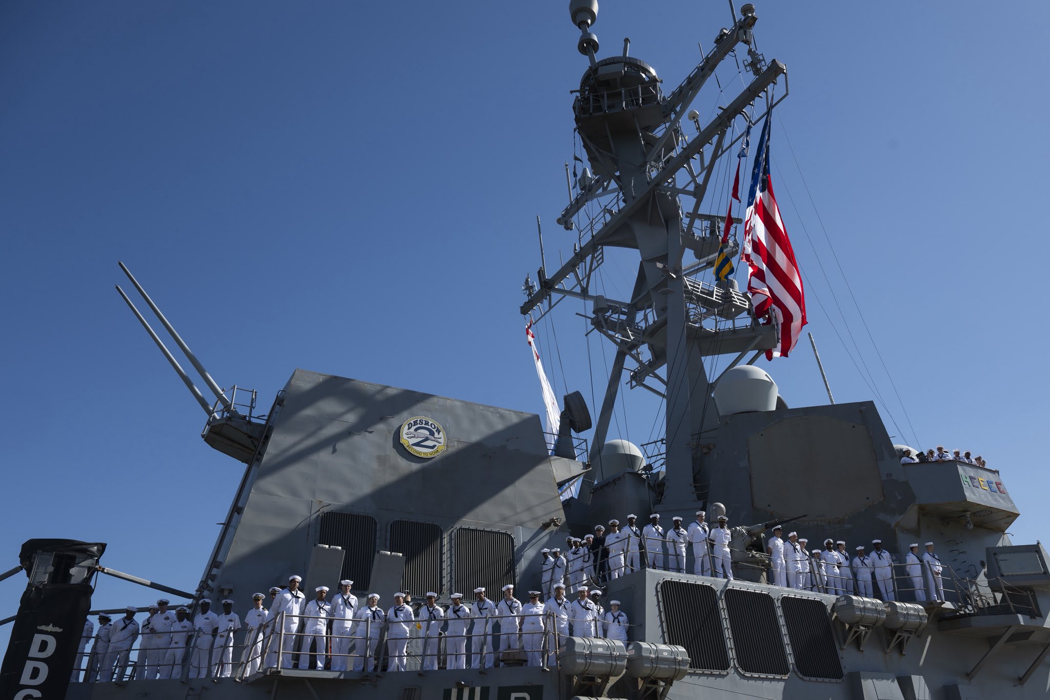 Pete Hegseth welcomes USS Gerald R Ford home after record deployment