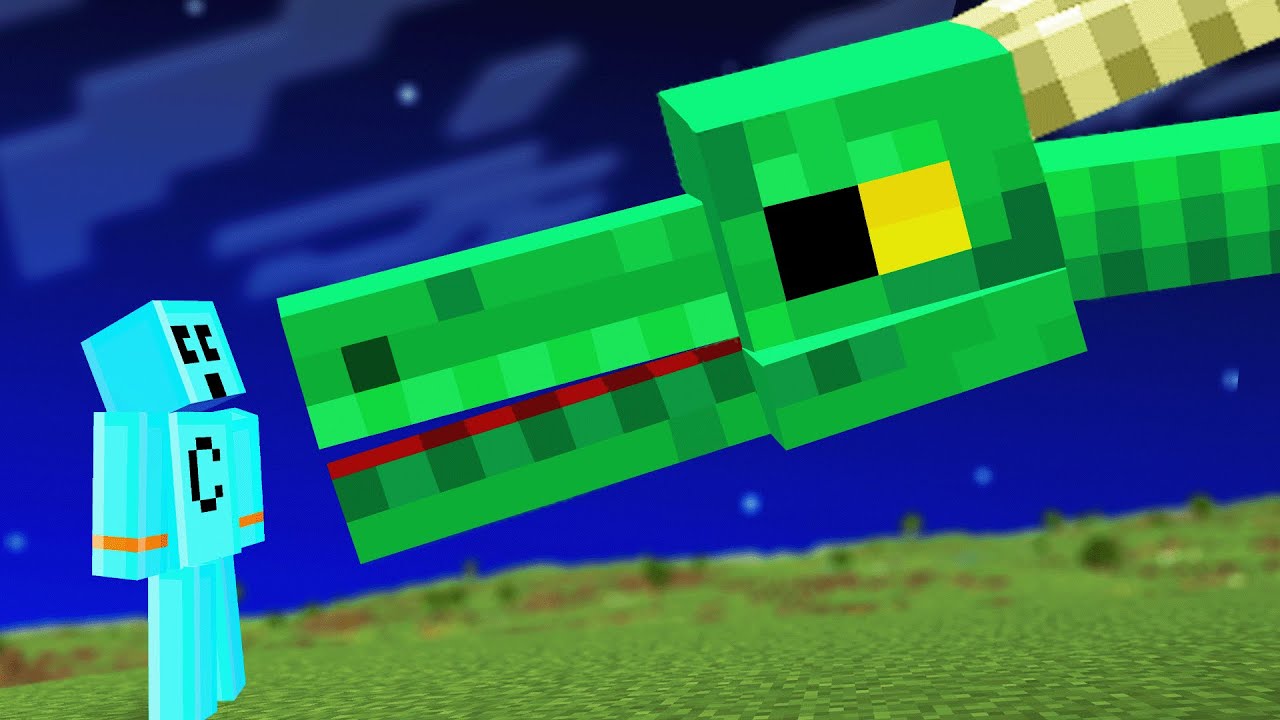 Surviving in a world with custom dragons inside Minecraft