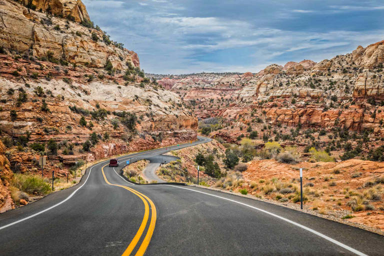 This 122-mile road is one of the country’s most scenic drives—with red ...
