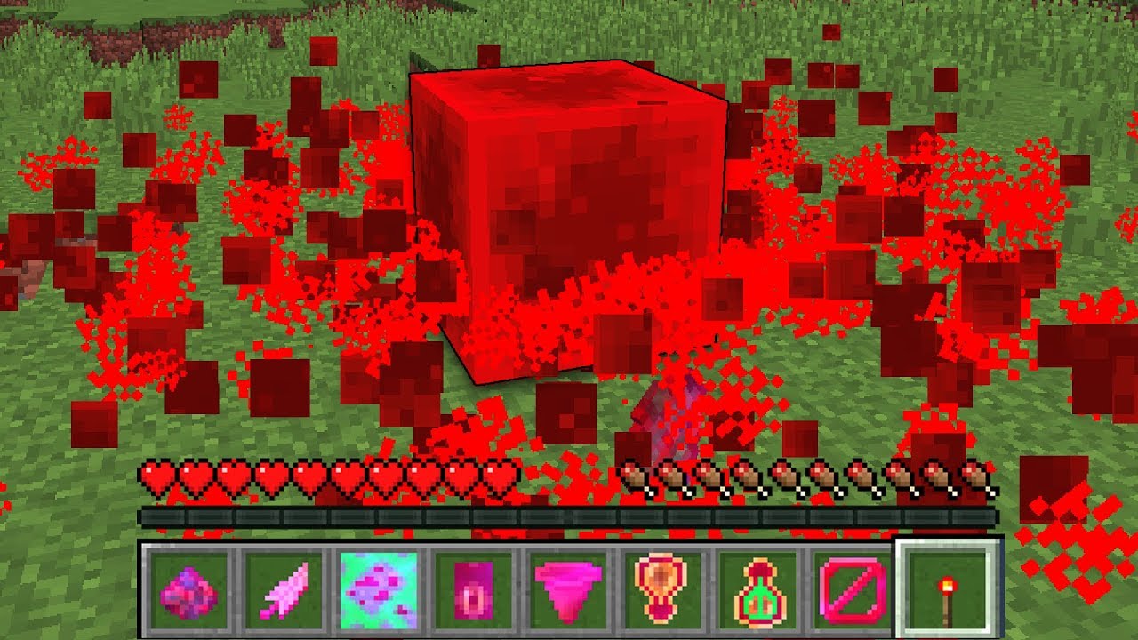 What happens when you play Minecraft as a redstone block?