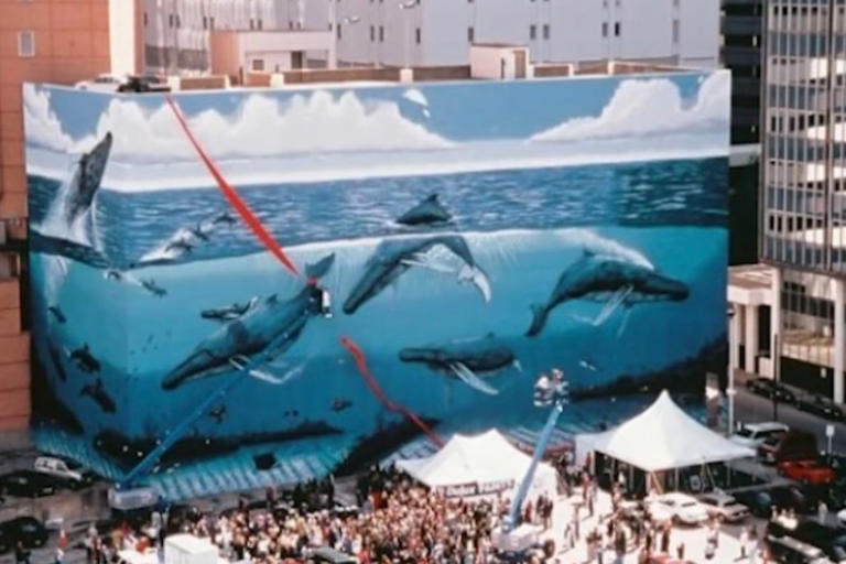 Artist Wyland outraged as Dallas, FIFA paint over his iconic whale ...