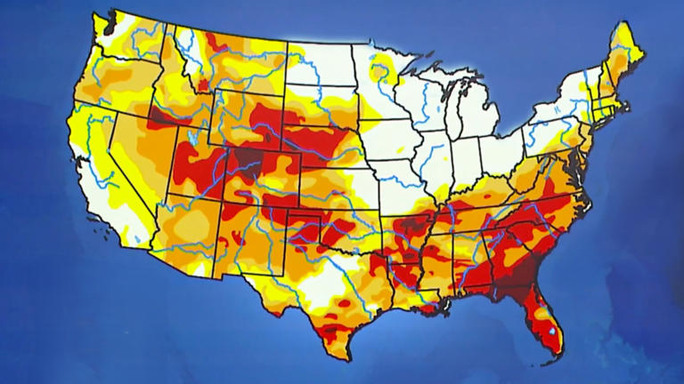 Fires break out nationwide as US suffers worst spring drought recorded