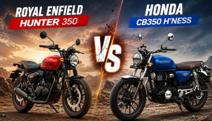 Royal Enfield Hunter 350 vs Honda CB350 H'ness: Which retro bike is ...