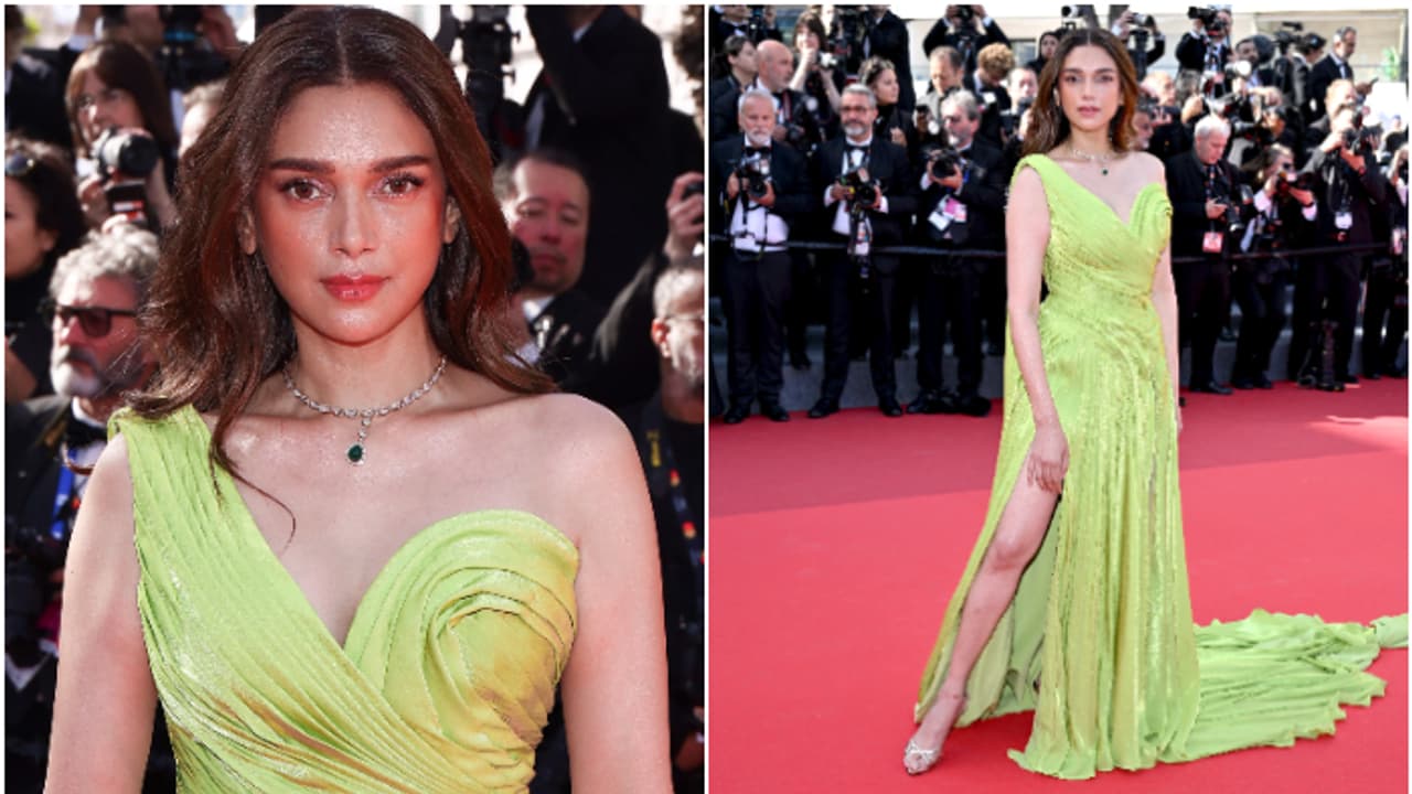 Aditi Rao Hydari brings regal elegance to Cannes 2026 in stunning green ...
