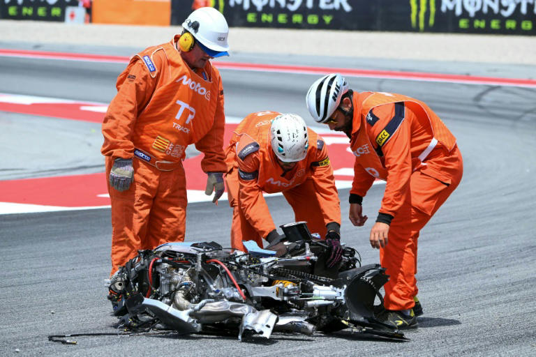 Alex Marquez injured in horrific Catalan MotoGP crash