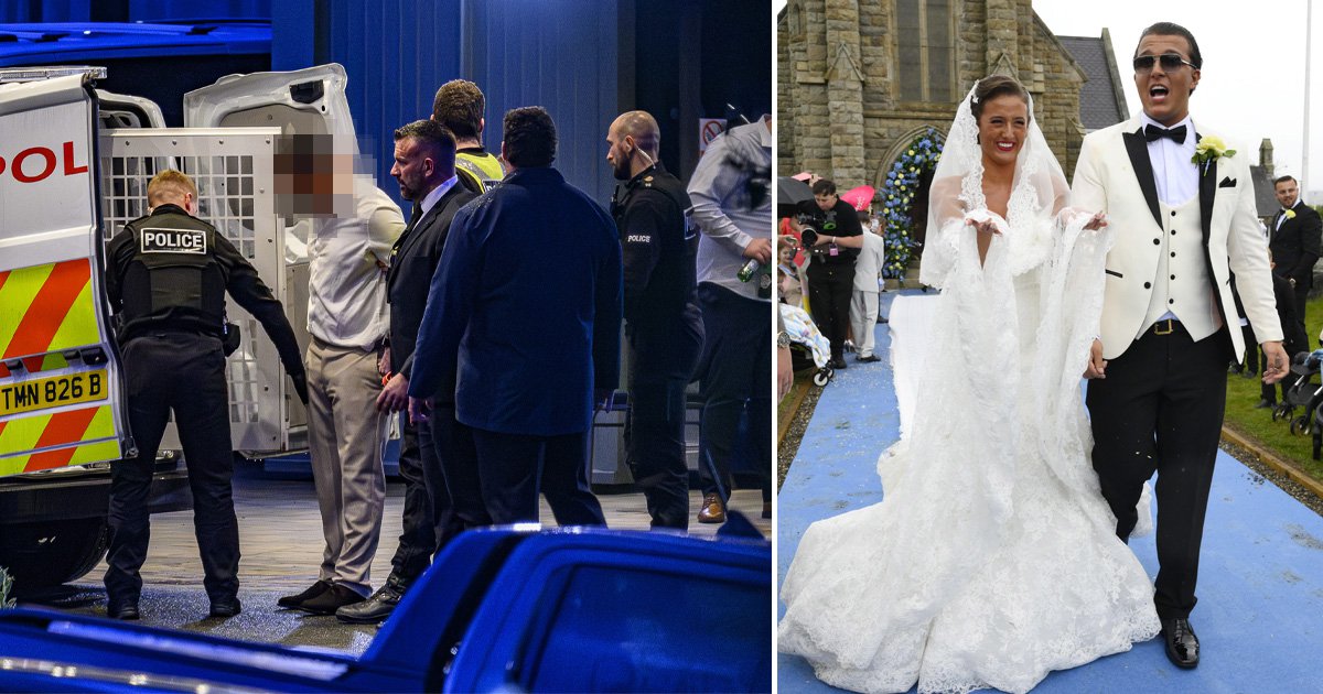 Police arrive at Venezeula Fury and Noah Price’s wedding reception to ...