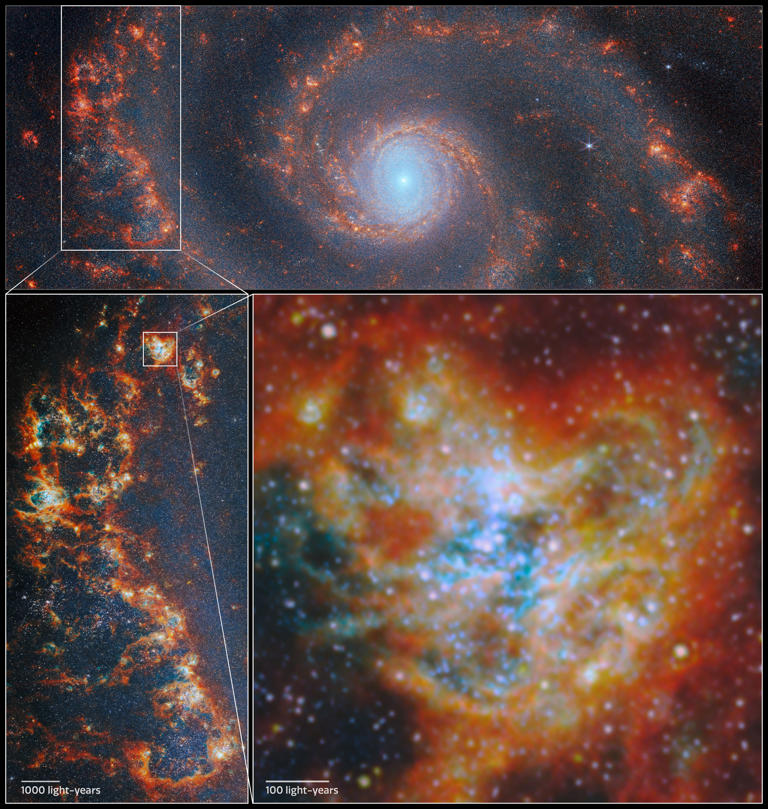 Webb and Hubble sink deep into the dazzling Whirlpool Galaxy — Space ...
