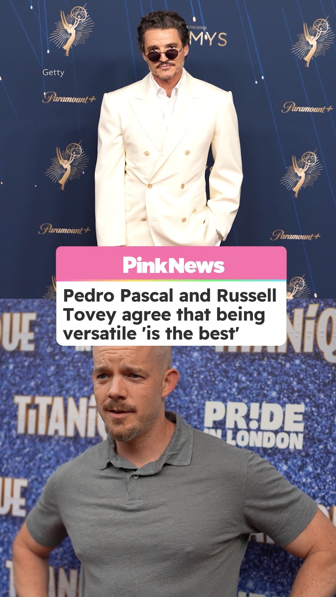 Pedro Pascal and Russell Tovey on gay shame and being "vers" in new film