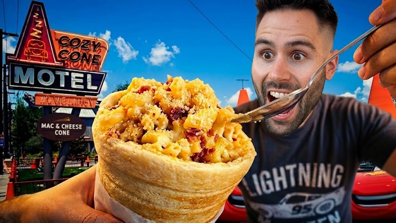 Best Disney snack recipe | Cars Land mac and cheese cone copycat